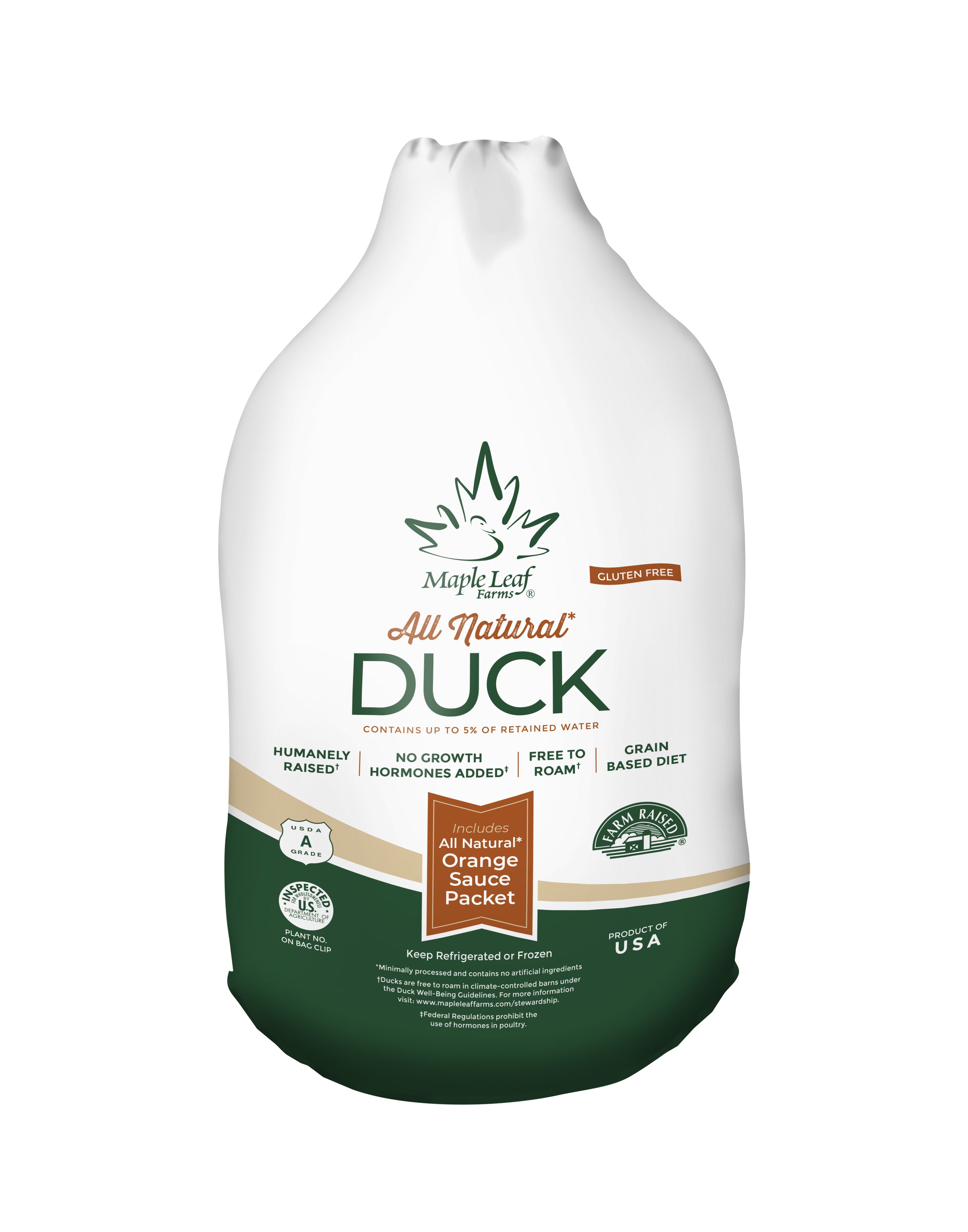 All Natural Whole Duck with Orange Sauce – Maple Leaf Farms